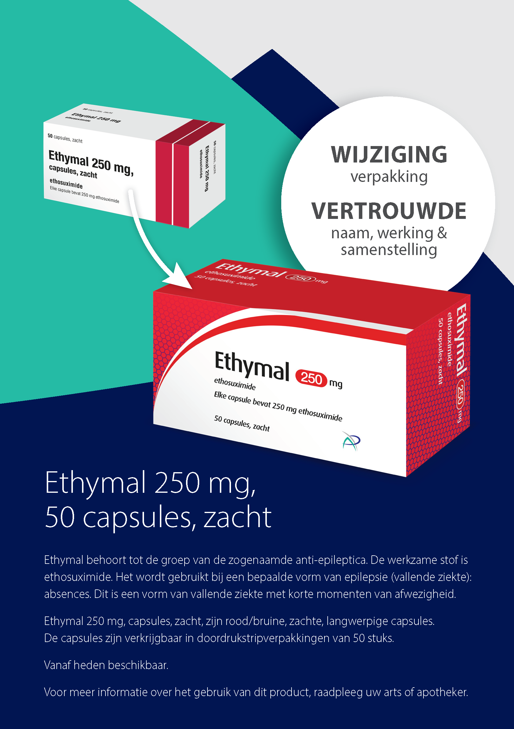Verpakkingswijziging geneesmiddelen- Ethymal productinformatie – Aurobindo